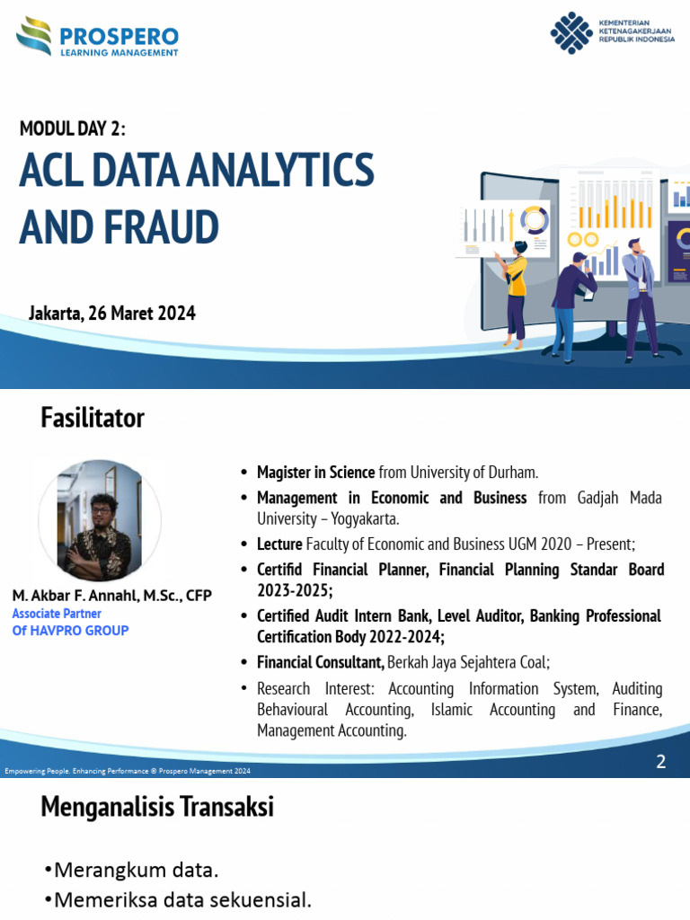 Modul Day 2 ACL Data Analystic & Fraud - Akbar F - Kemenaker | PDF ...