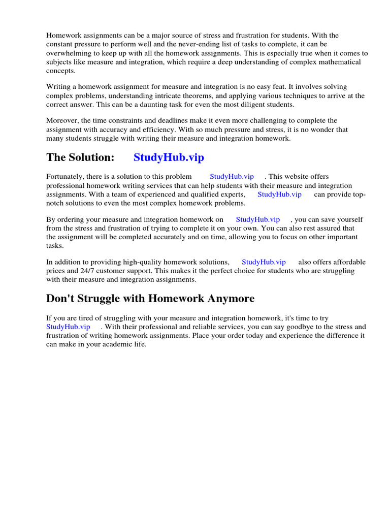 Measure and Integration Homework | PDF | Measure (Mathematics) | Integral