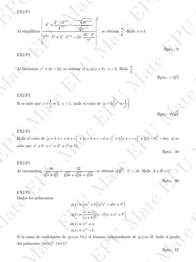 2021 1 Ex2 Enunciados | PDF