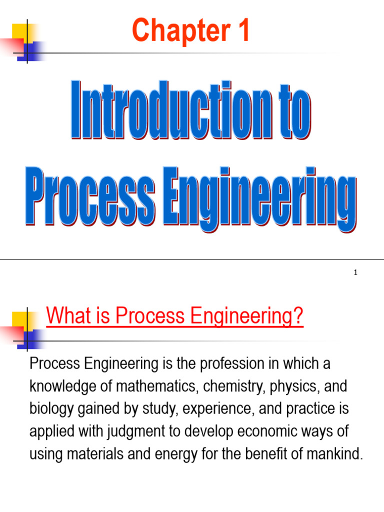 Introduction to Process Engineering | PDF | Chemical Reactor | Chemistry
