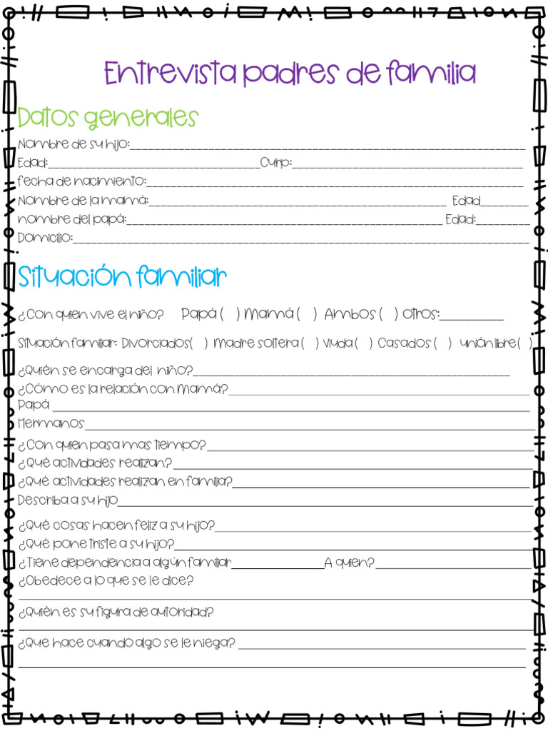 Entrevista Padres de Familia | PDF | Ciencias sociales