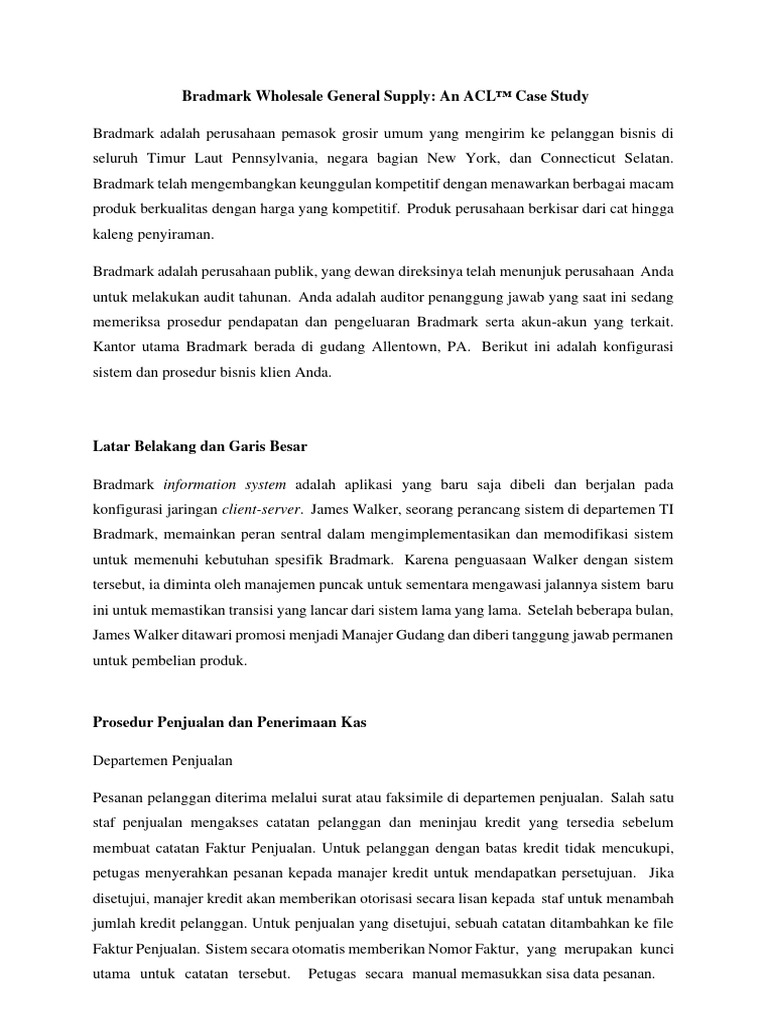 Penjelasan Kasus Bradmark | PDF