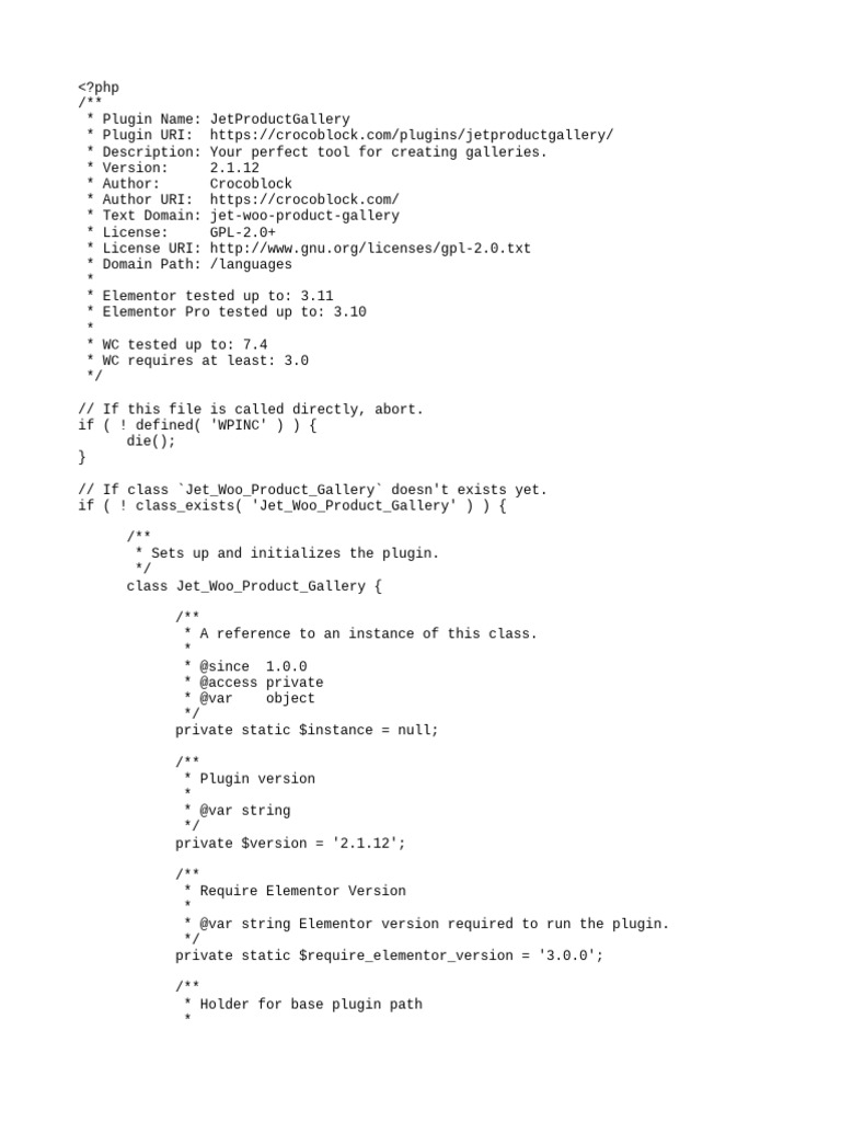jet-woo-product-gallery | PDF | Computer Science | Object Oriented Programming