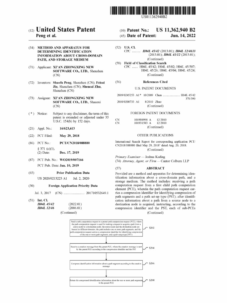 US11362940 | PDF | Routing | Computer Networking