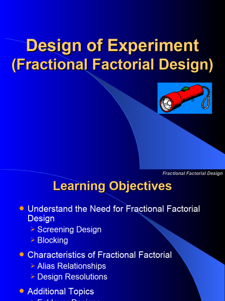 28. DOE (Fractional Factorial Design-Revised) | PDF | Errors And Residuals | Applied Statistics
