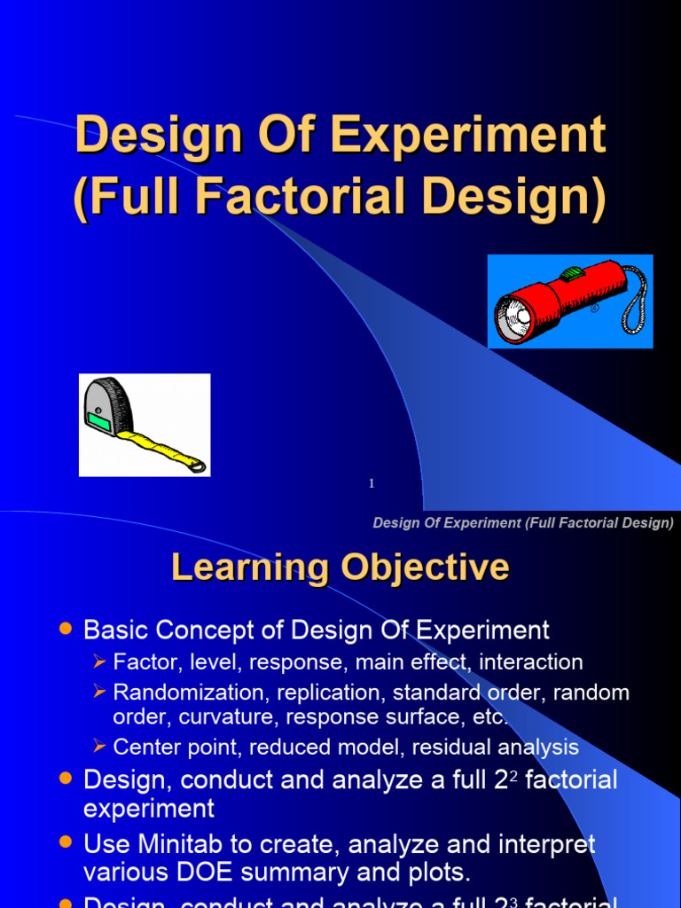 DOE (Full Factorial Design) | PDF | Design Of Experiments | Experiment
