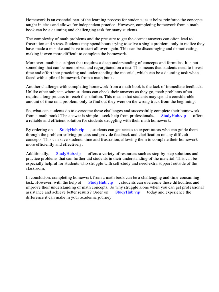 My Homework Math Book | PDF | Homework | Mathematics