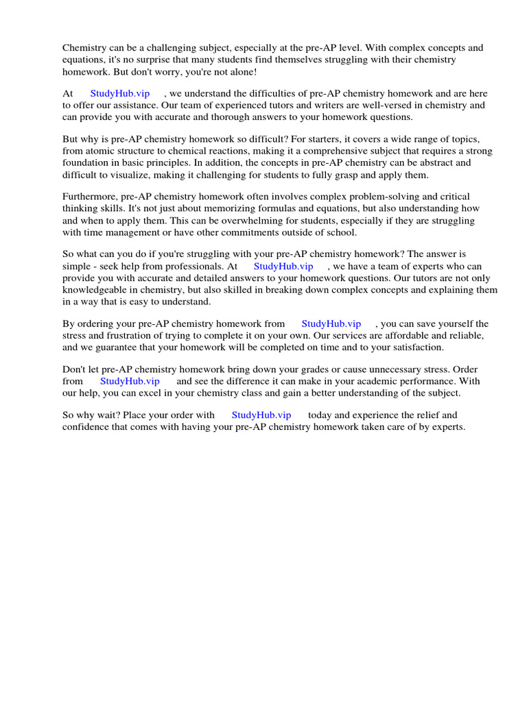 Pre AP Chemistry Homework 1-A Answers | PDF | Chemistry | Multiple Choice