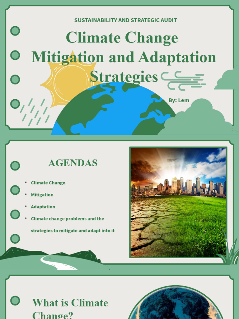 Climate Change Mitigation & Adaptation | PDF | Climate Change | Climate ...