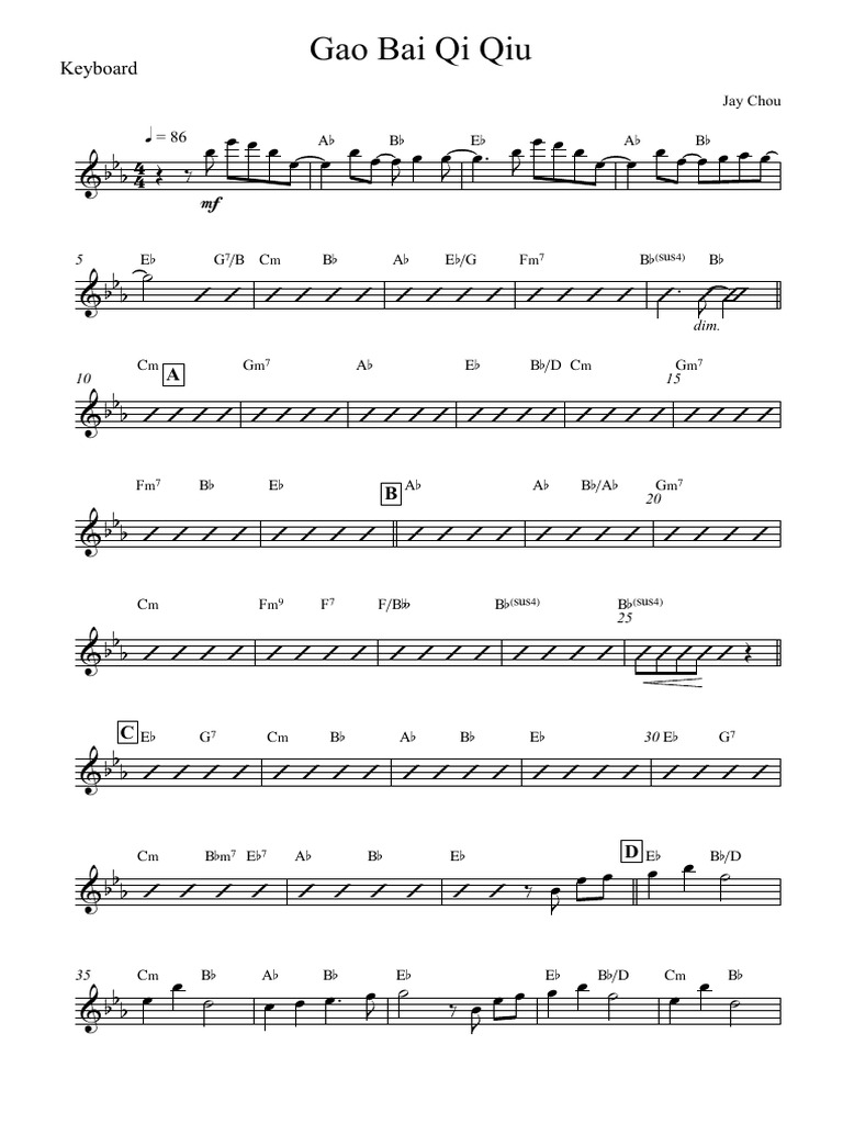Gao Bai Qi Qiu - Keyboard - 2024-01-17 1325 - Keyboard | PDF
