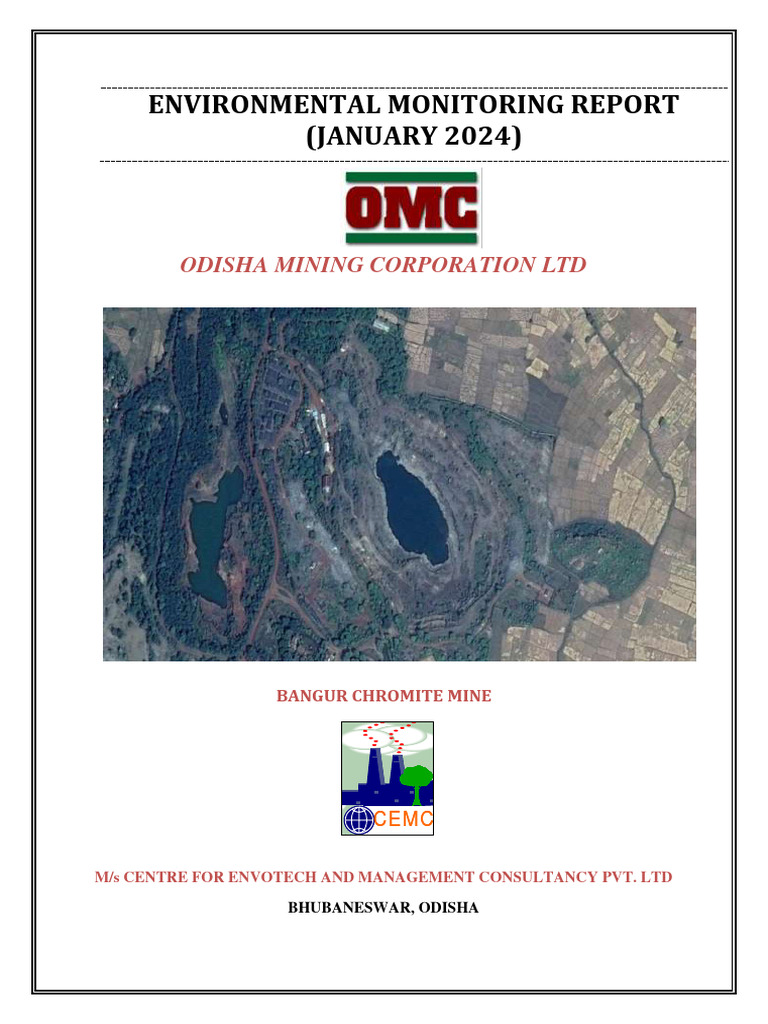 Environmental Monitoring Report (JANUARY 2024) : Odisha Mining ...