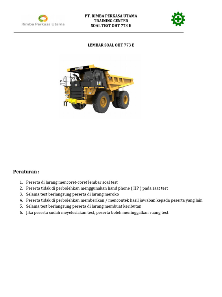 Soal Oht 773 e | PDF