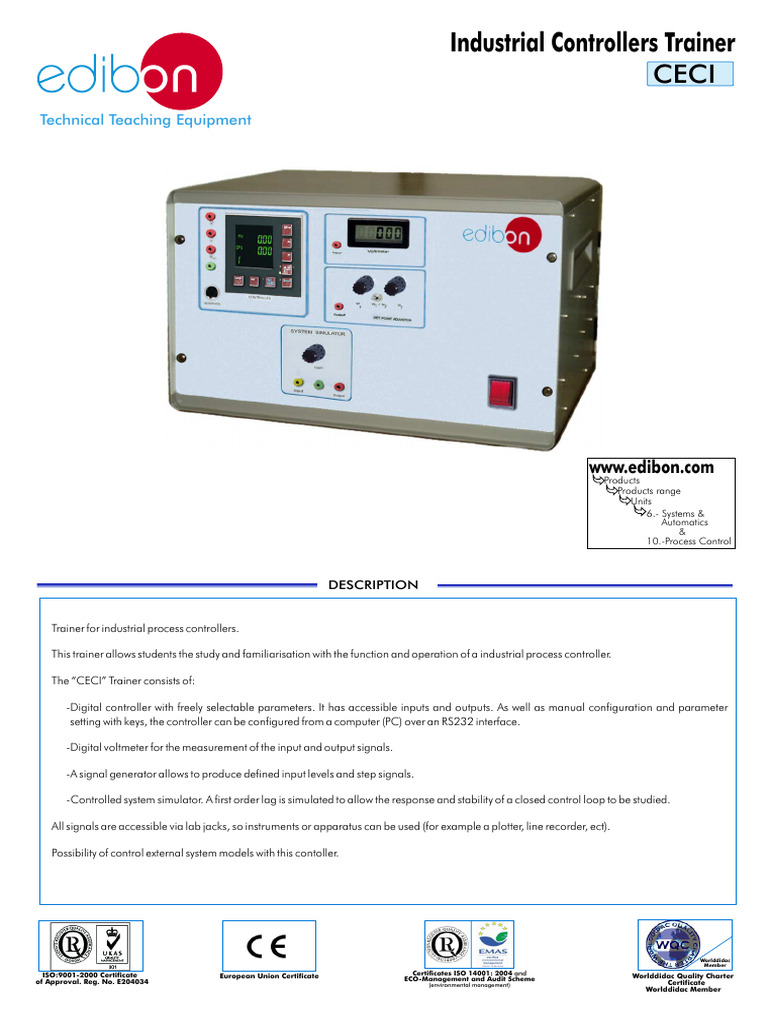 Industrial Controllers Trainer | PDF | Control Theory | Personal Computers