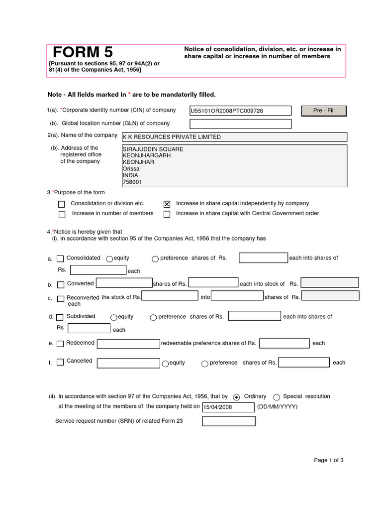 21 Form 5-140508 PDF | PDF | Preferred Stock | Business Law