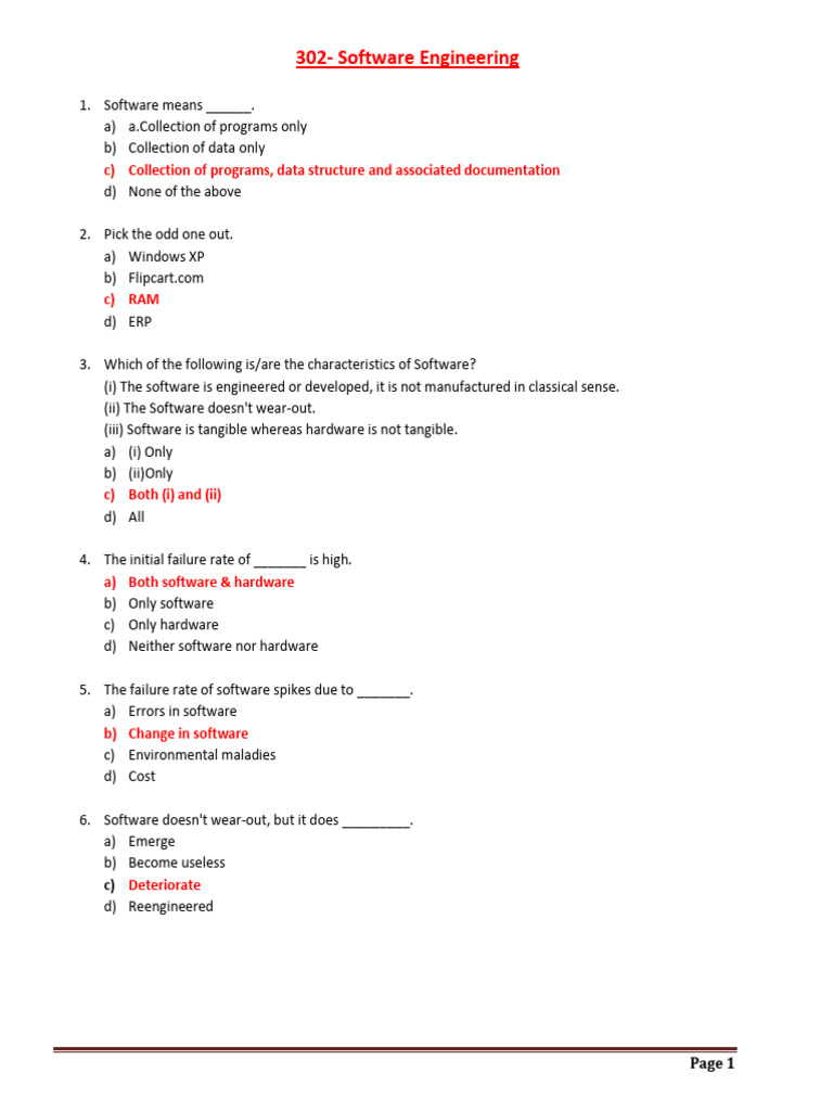 Compiled SE - MCQ | PDF | Software Development Process | Systems Architecture