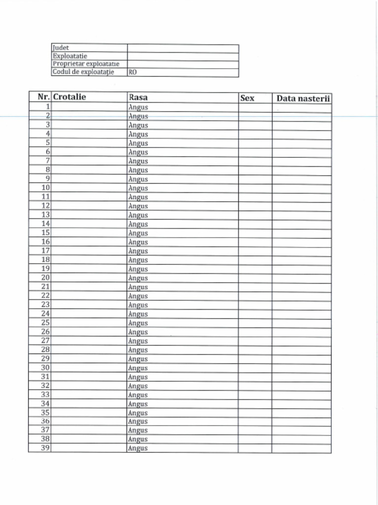 Lista-Cu-Animale-Semnata Abeerden Angus | PDF