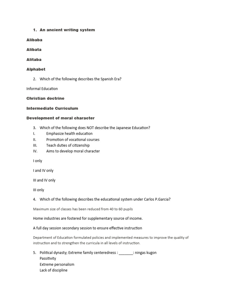 Exam Midterm Educ 107 | PDF