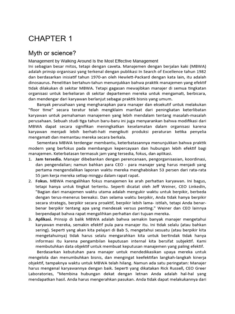 CHAPTER 1 Esm | PDF | Bisnis