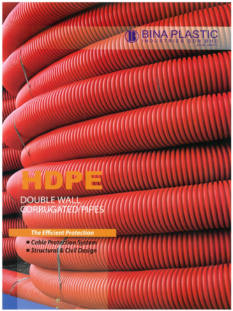 Bina Plastic HDPE Corrugated Double Wall 100mm | PDF