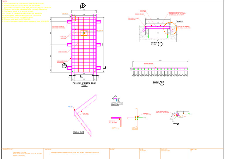 Grating Cover Plan and Specifications | PDF | Welding | Construction