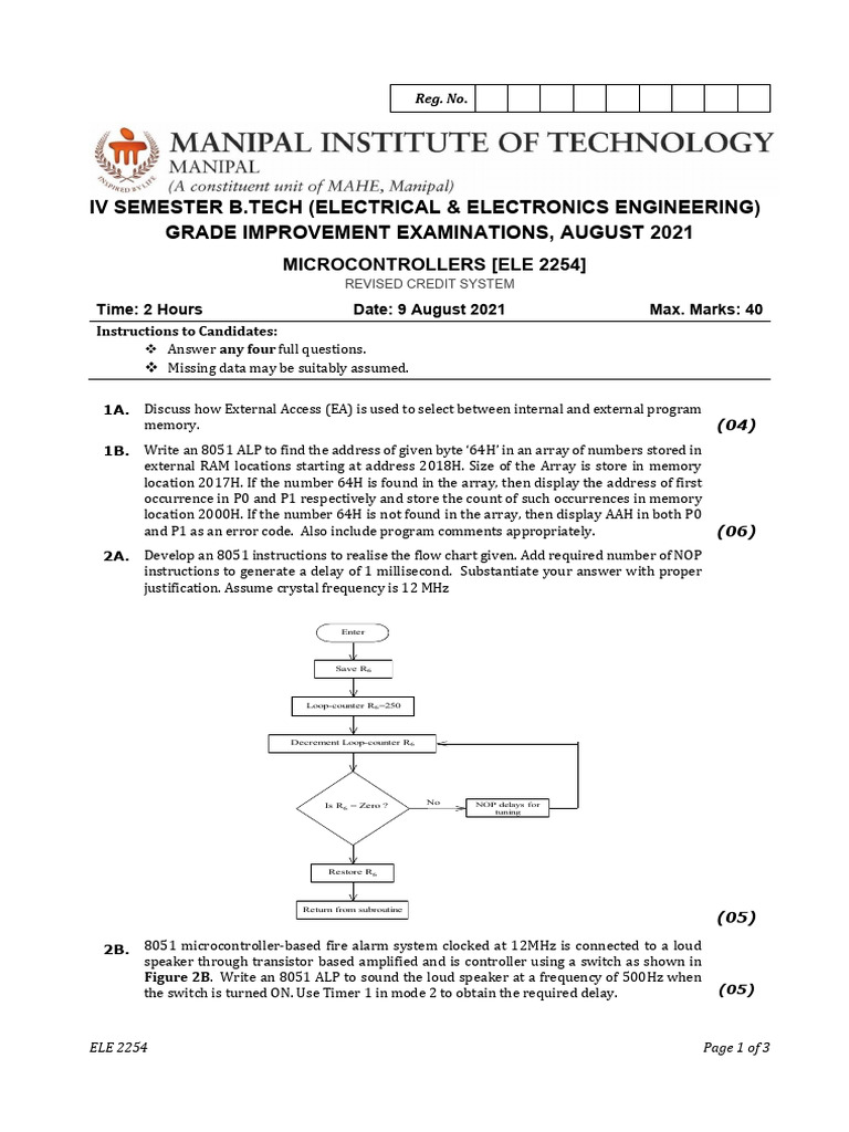 Iv Semester B.Tech (Electrical & Electronics Engineering) Grade Improvement Examinations, August ...