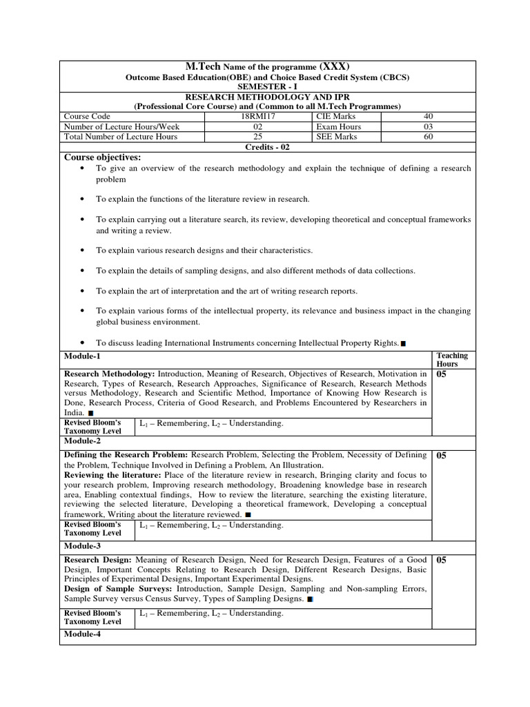 RM&IPR | PDF | Sampling (Statistics) | Methodology