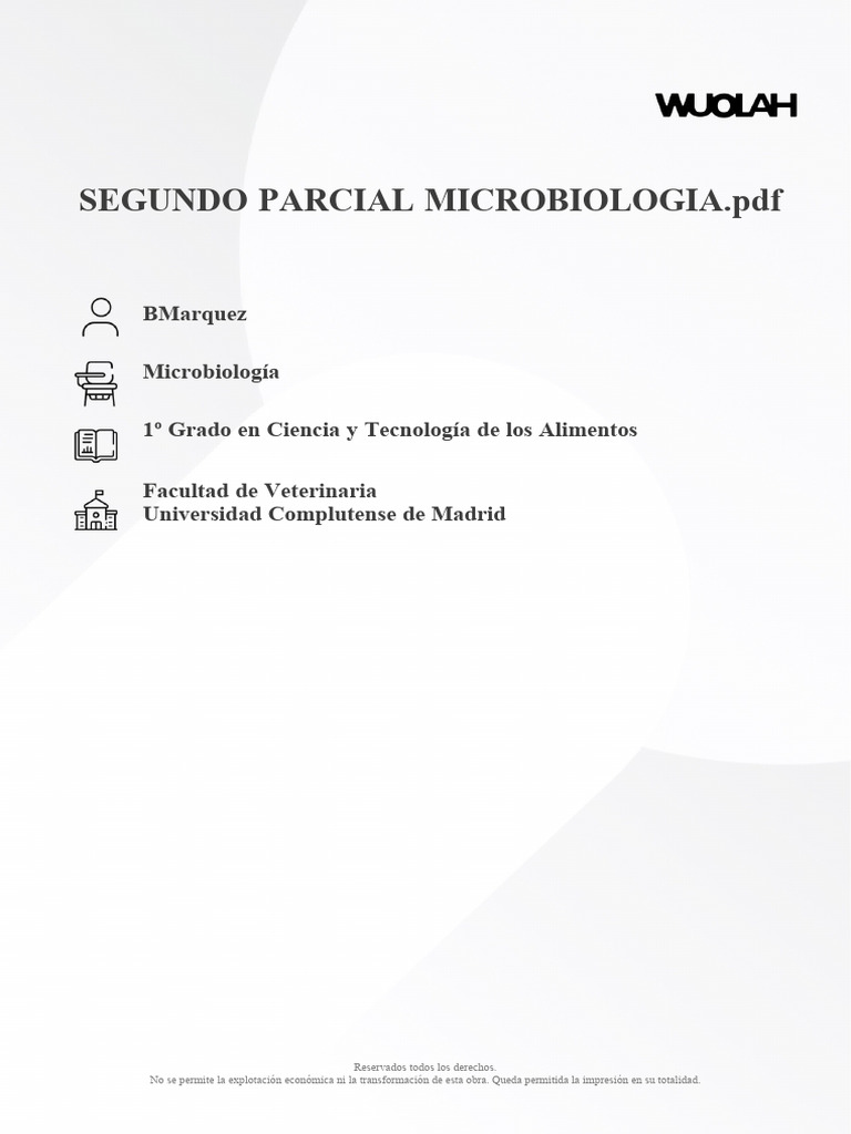 Parcial Micro 2 | PDF | Infección | Las bacterias