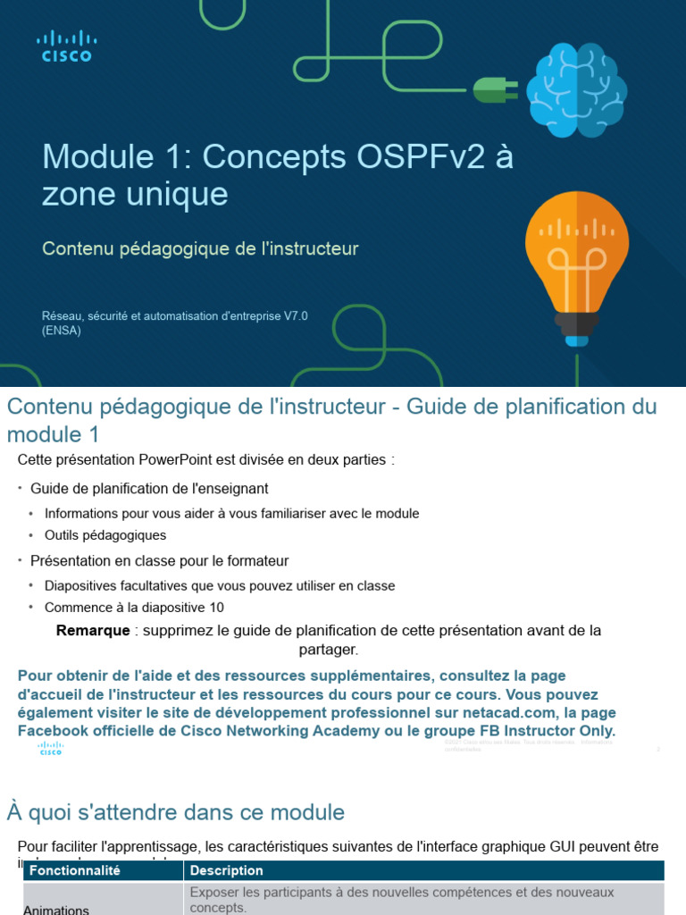 ENSA Module 1 | PDF | Routage | Réseau étendu