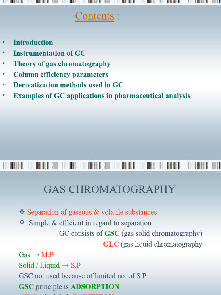 gas chromatography final | PDF | Gas Chromatography | Chromatography