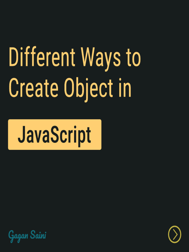 Create Object ? | PDF