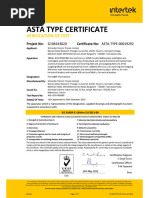 ASTA Type Test Certification Overview | PDF | Quality Assurance ...