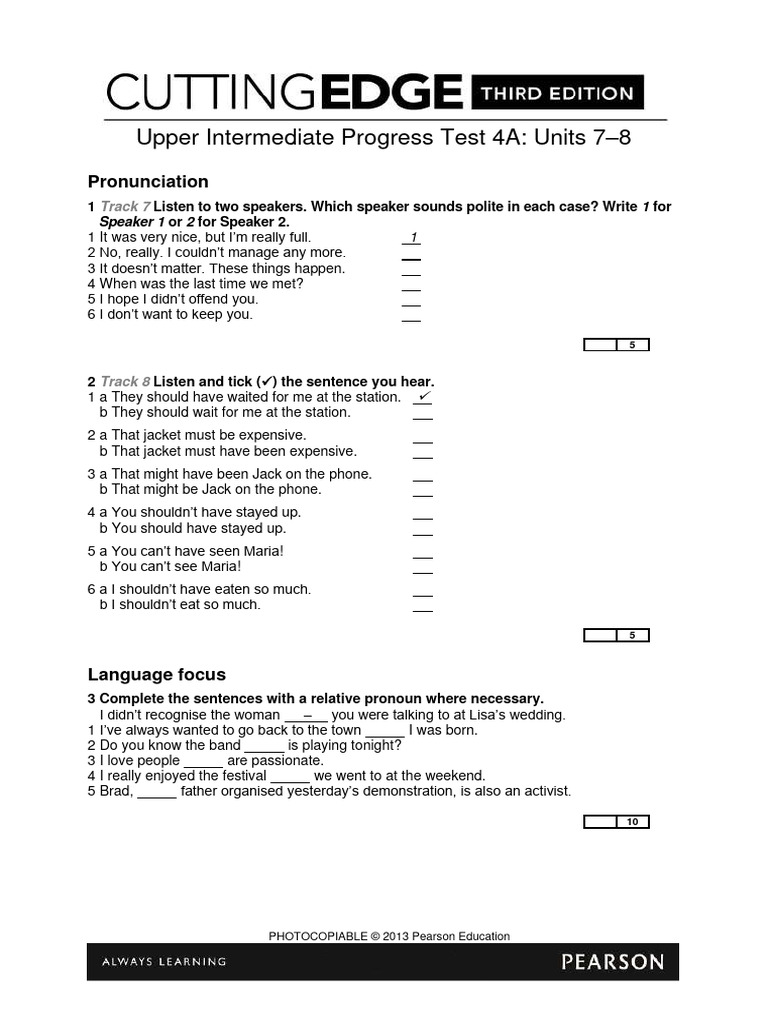 Test A - Units 7 and 8 | PDF