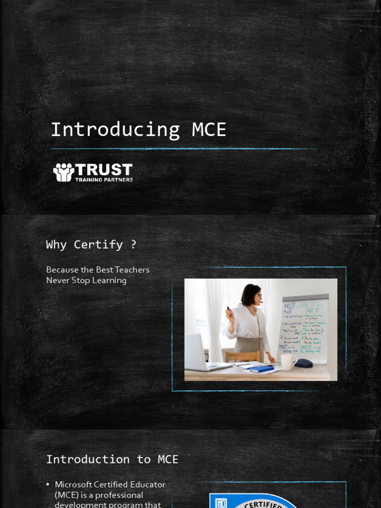 MCE Introduction | PDF MCE Introduction | PDF