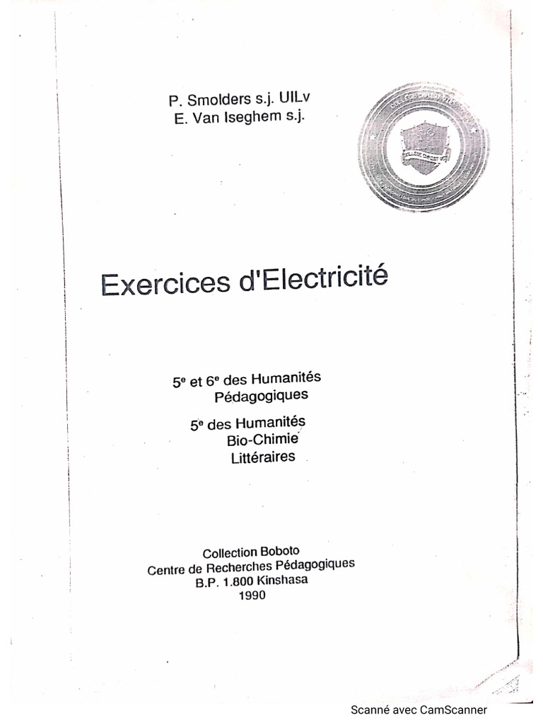 Exercices électricité Générale 1 Pdf