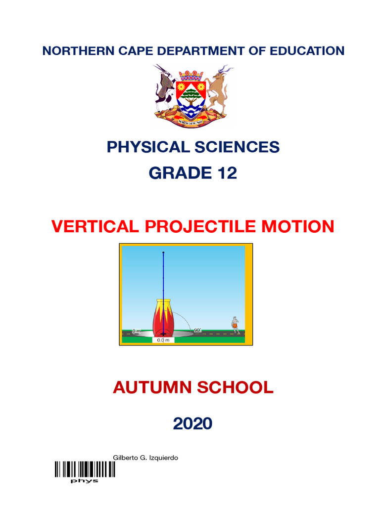 Grade 12 Vertical Projectile Motion Notes | PDF | Acceleration | Force