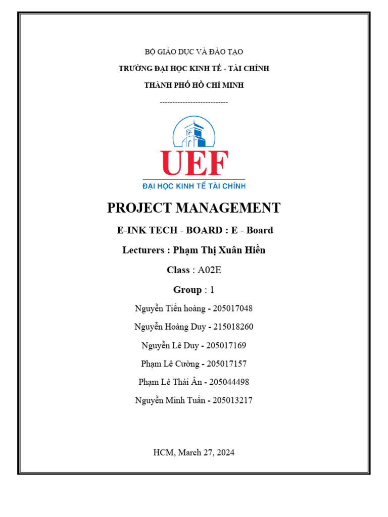 Group1 A02e - 20d1qt-Kn03 E-Board | PDF | Risk | Six Sigma