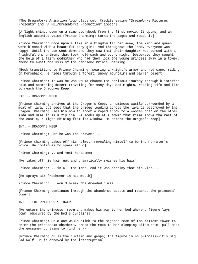 Shrek 2 (film) transcript | PDF