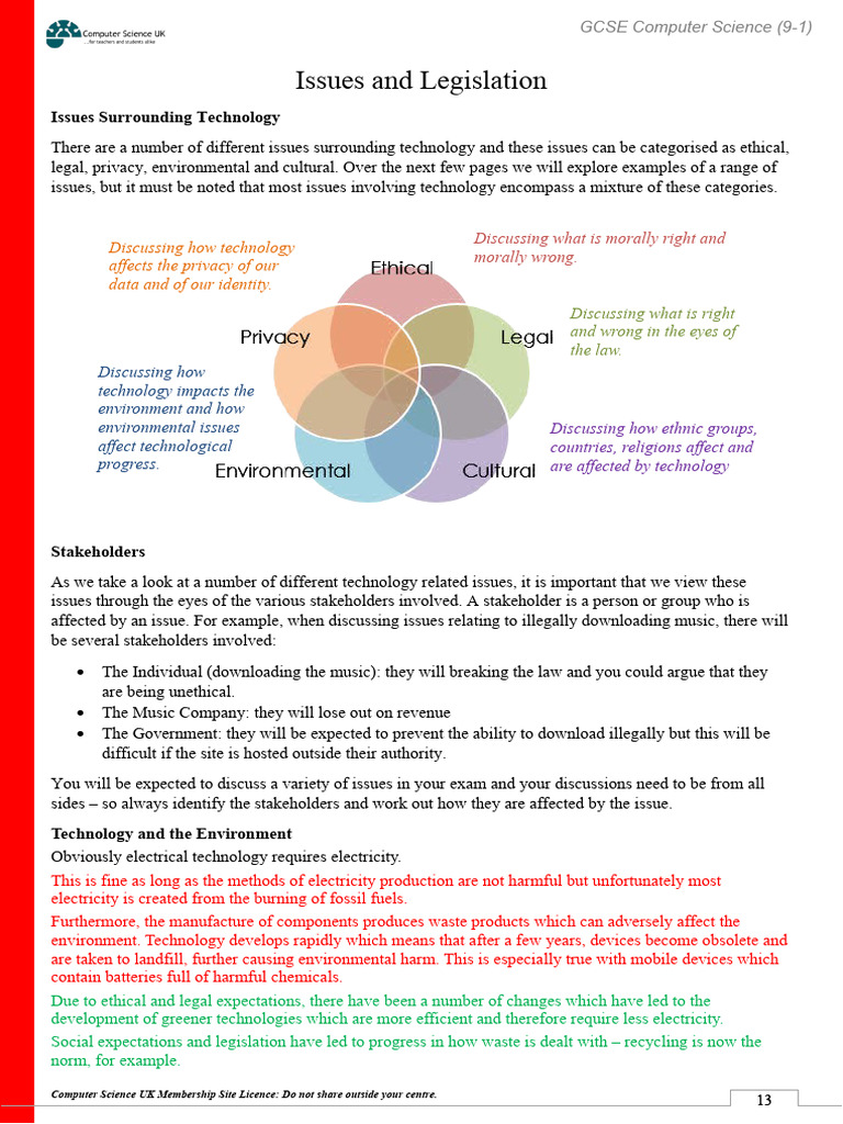 Technology Issues and Stakeholders Explained | PDF | Social Media ...