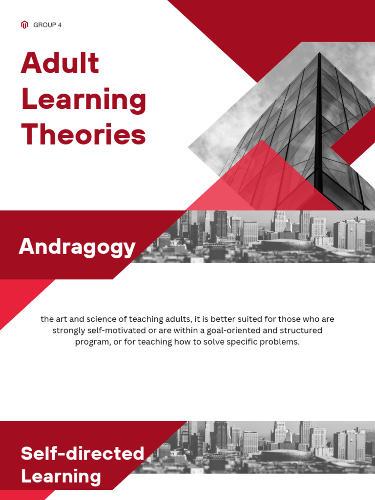 Adult Learning Theories | PDF | Learning | Project Based Learning