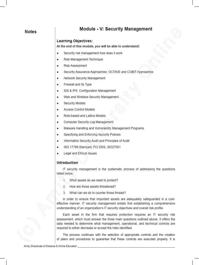 Module5-Cyber and Information Security | Download Free PDF | Computer Security | Security