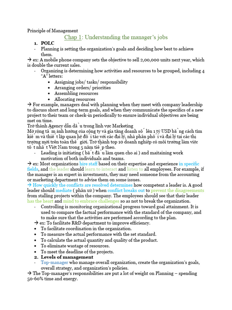 Principle of Management | PDF | Strategic Management | Strategic Planning