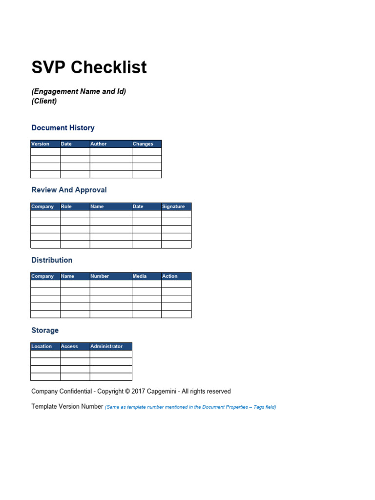 Checklist - For - Software Verification Plan | PDF | Software Testing ...