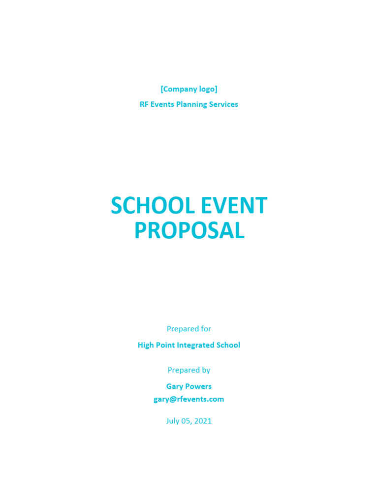 High Point School Homecoming Proposal | PDF | Business | Economies