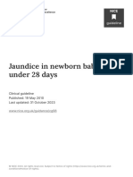 Neonatal Jaundice NICE Threshold Graphs | PDF | University College ...