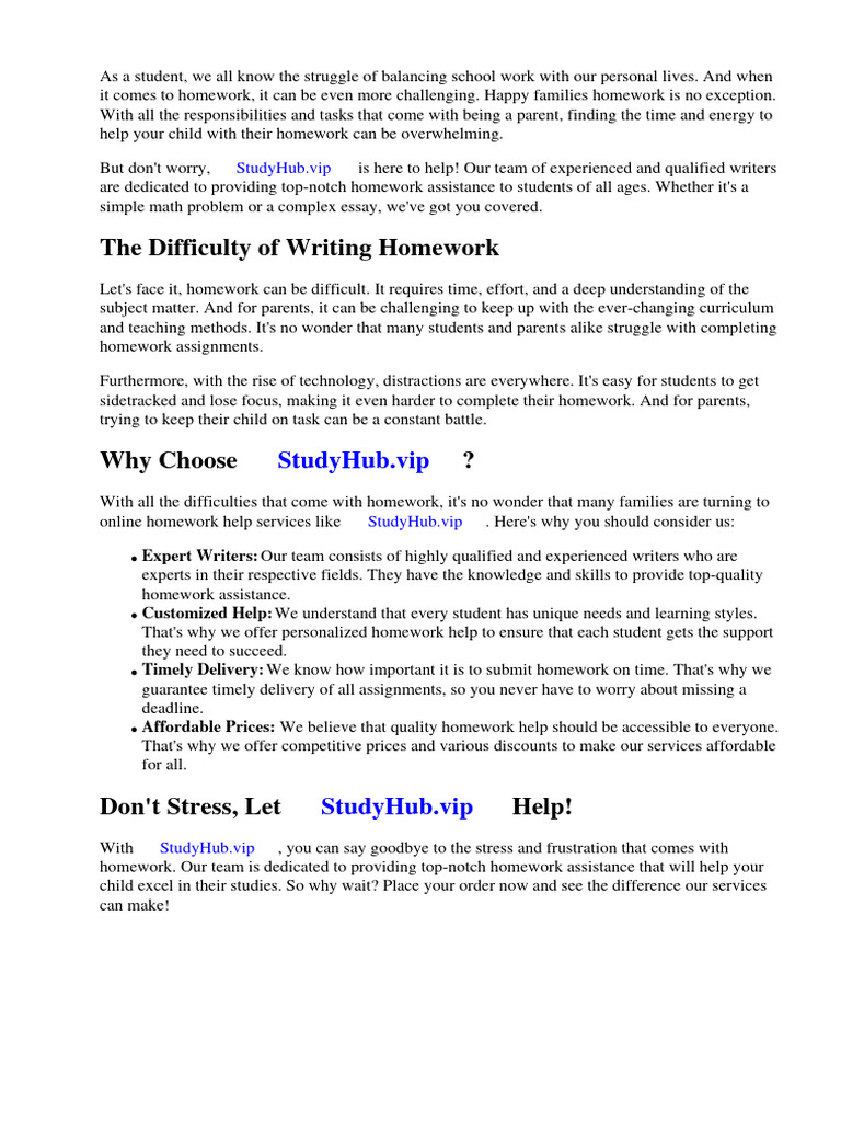 Happy Families Homework Letter | PDF | Homework | Http Cookie