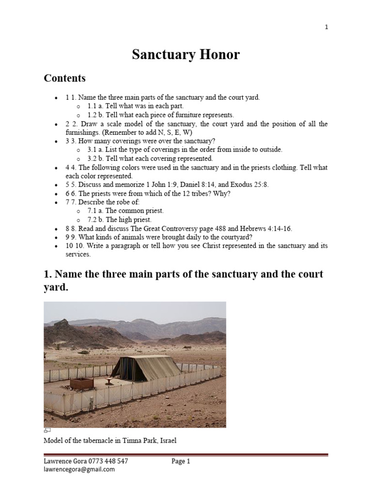 Sanctuary Honor | PDF