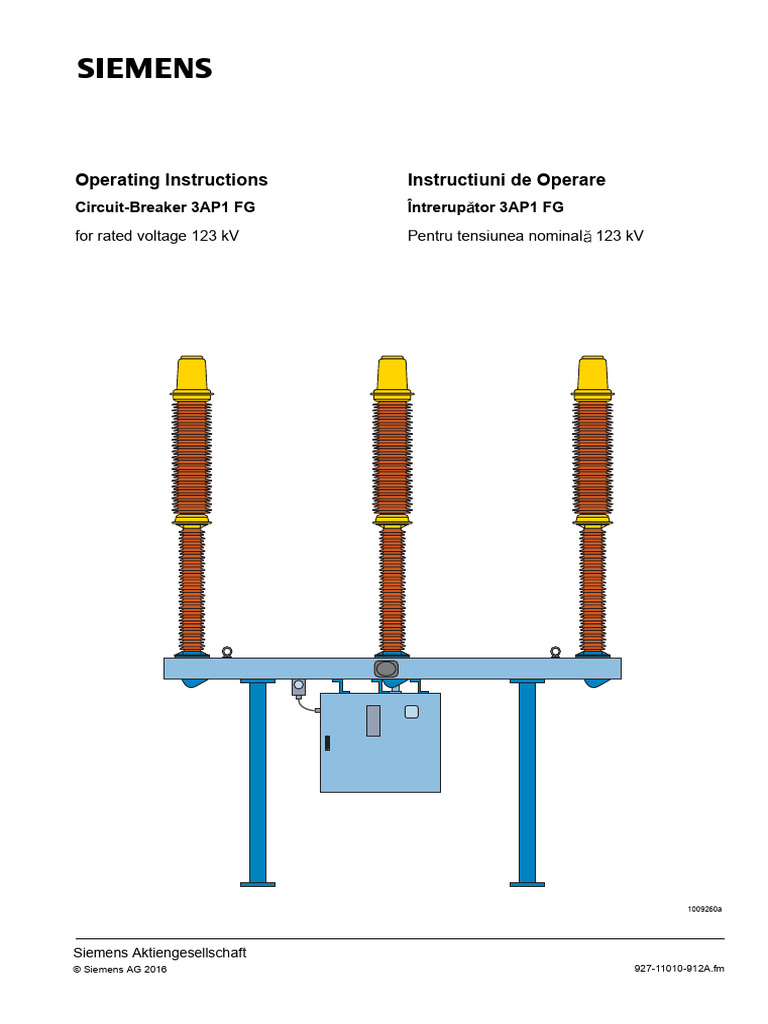 123 KV - 3AP1 FG - Manual - RO | PDF | Electricity | Electrical Engineering