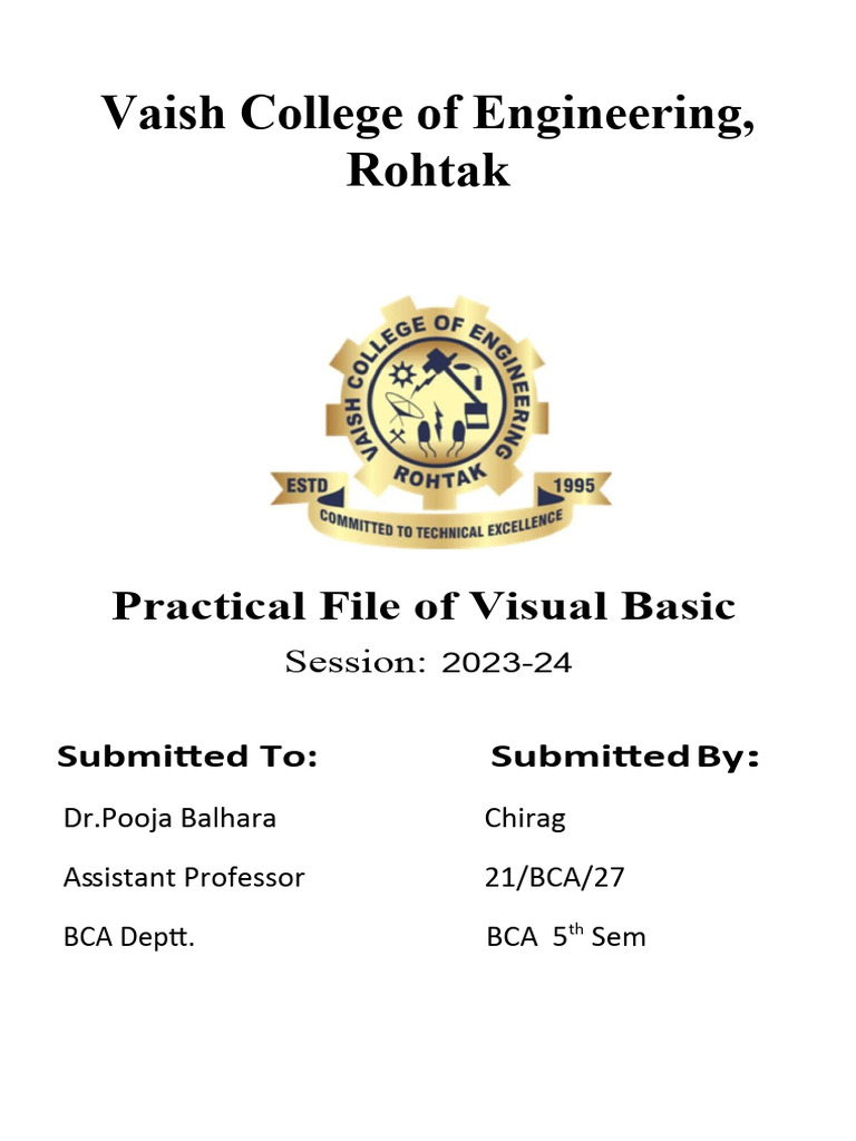 Vaish College of Engineering, Rohtak (1) - 8 | PDF