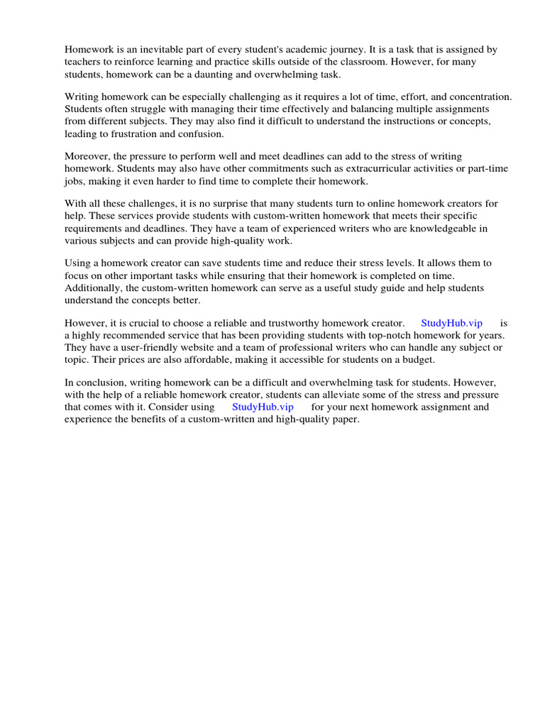 Homework Creator | PDF | Homework | Mobile App