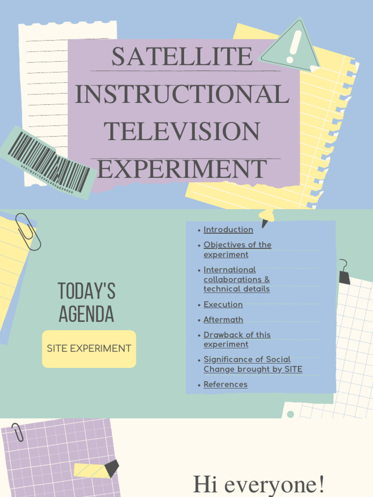 Satellite Instructional Television Experiment | PDF | Telecommunications | Broadcasting